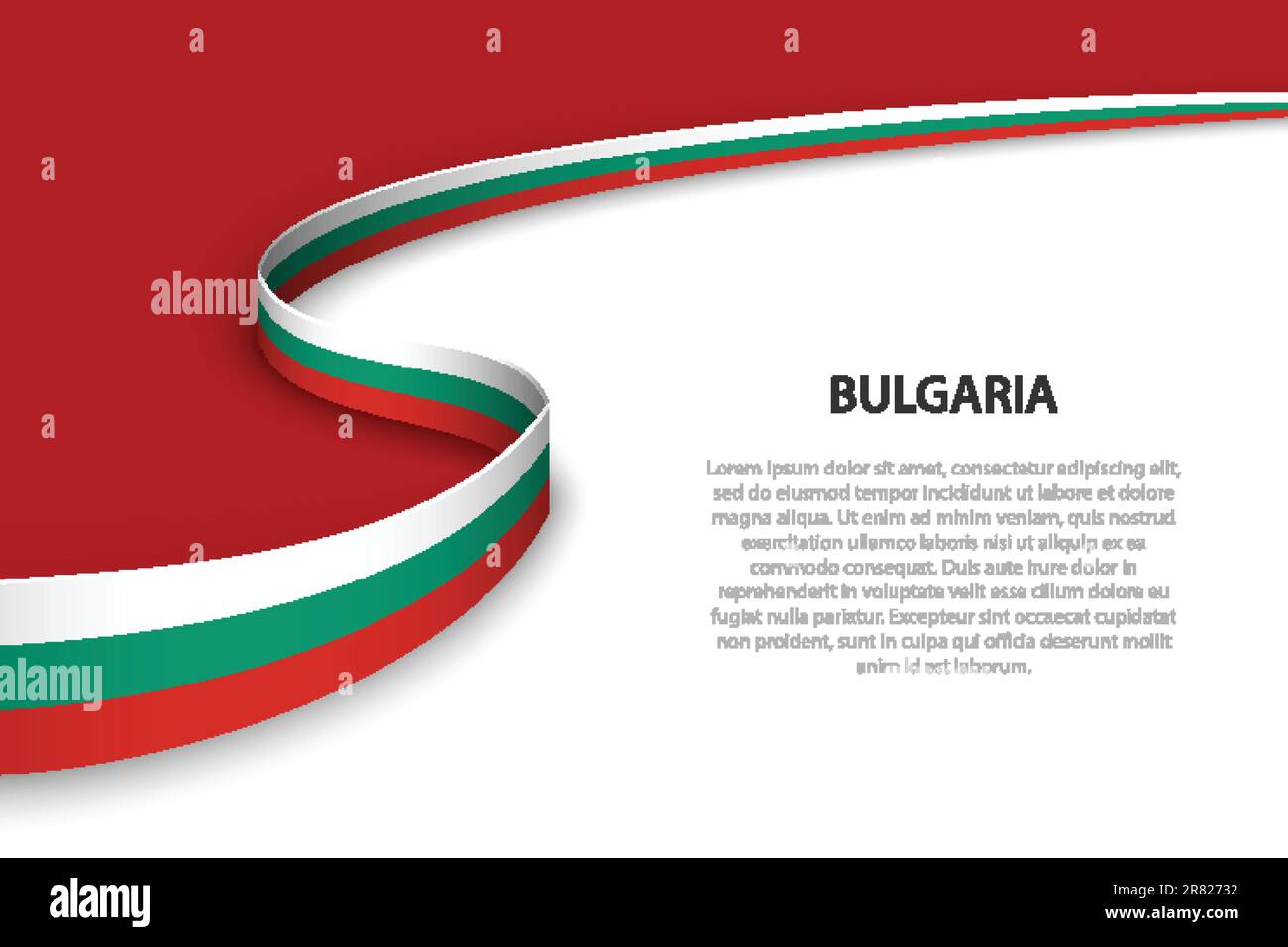 Wavy bulgarian flag Stock Vector Images - Alamy