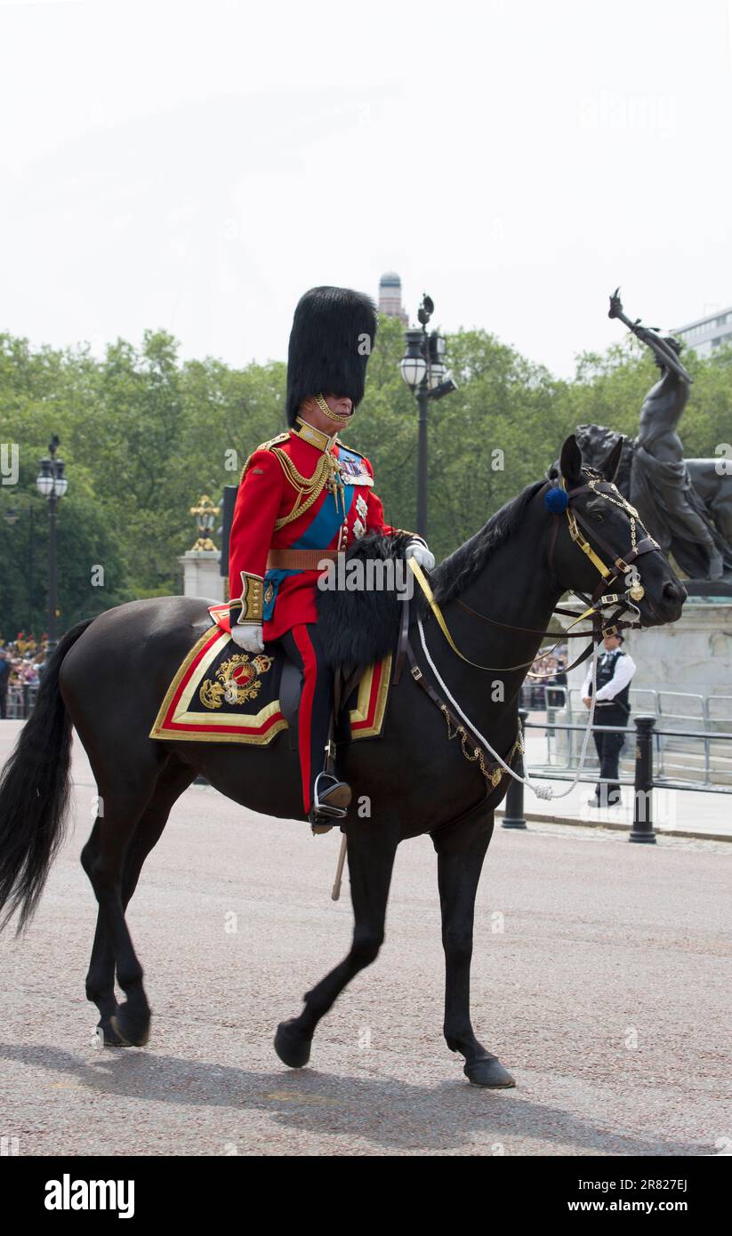 King Charles III Mounted on Horse Noble Trooping The Colour Color The ...