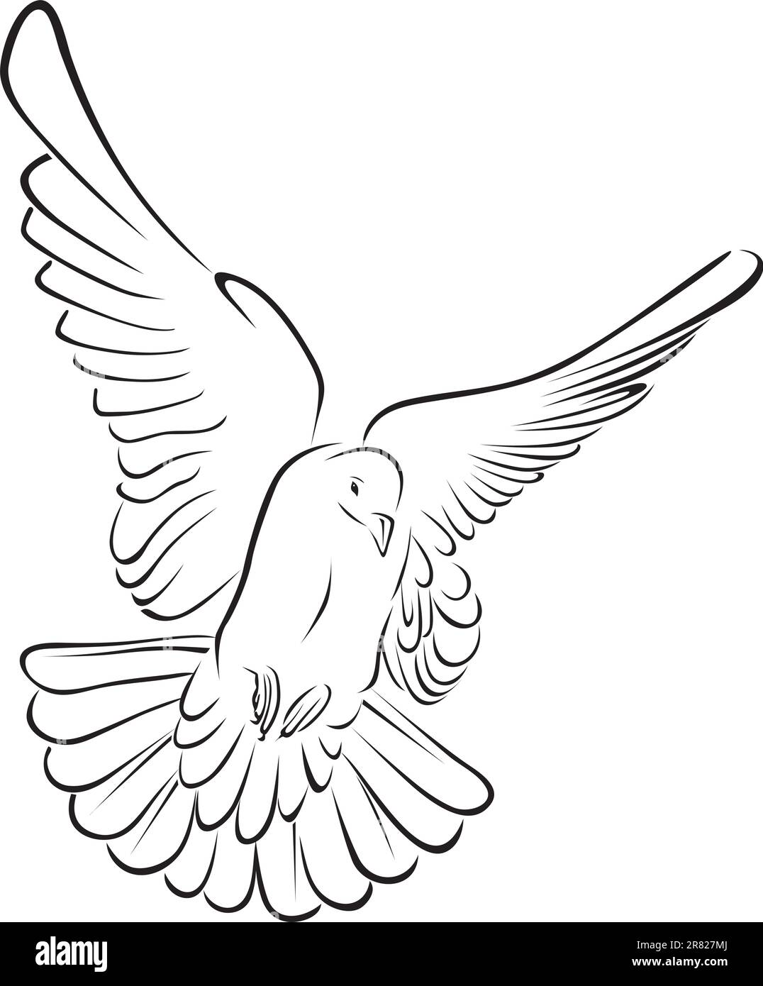 Peace sign in shape Stock Vector Images - Alamy