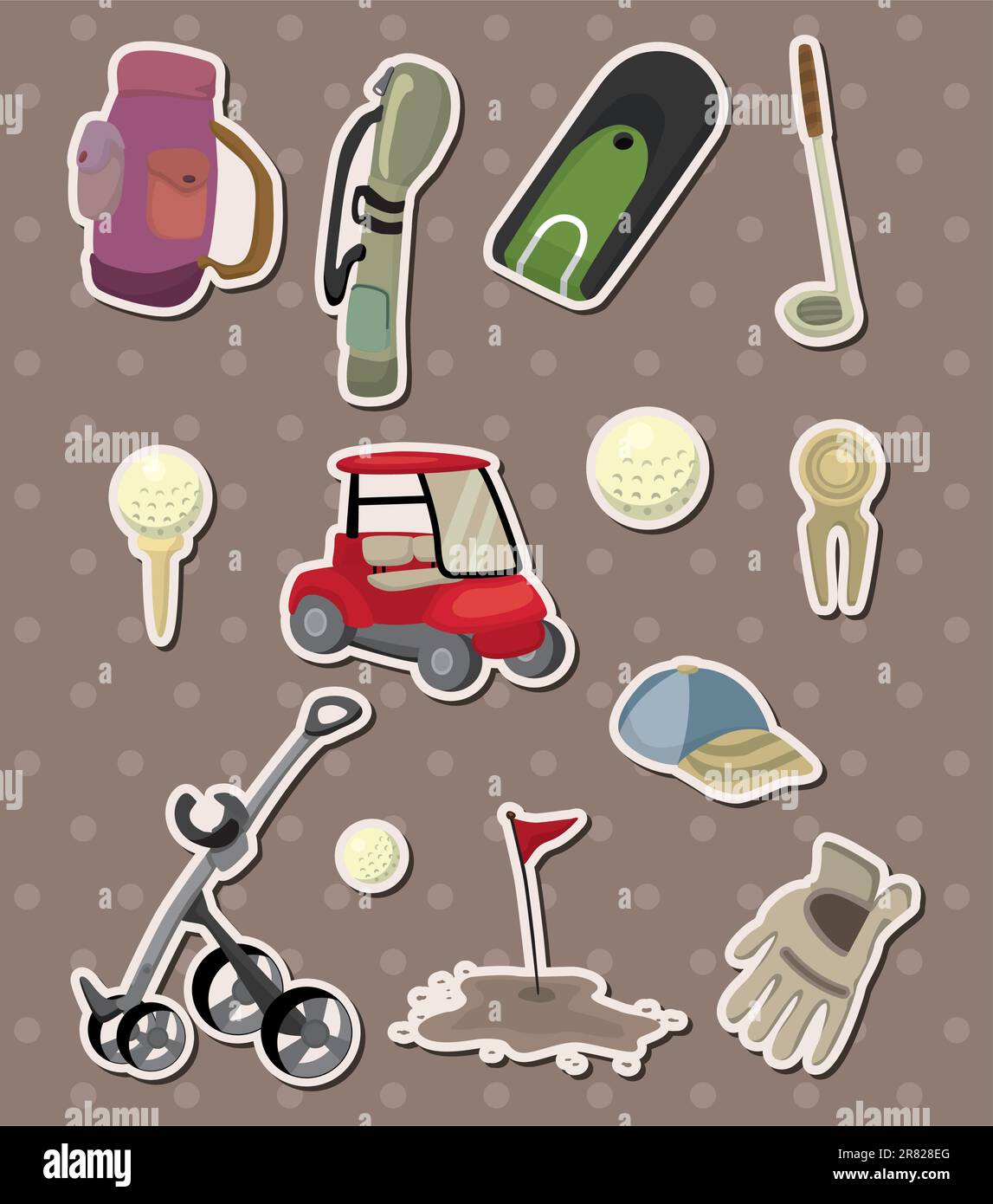 Golf bag flag hi-res stock photography and images - Alamy