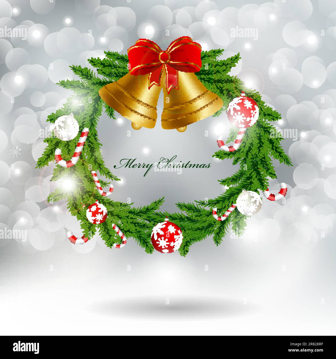 Detail christmas frame branch Stock Vector Images - Alamy