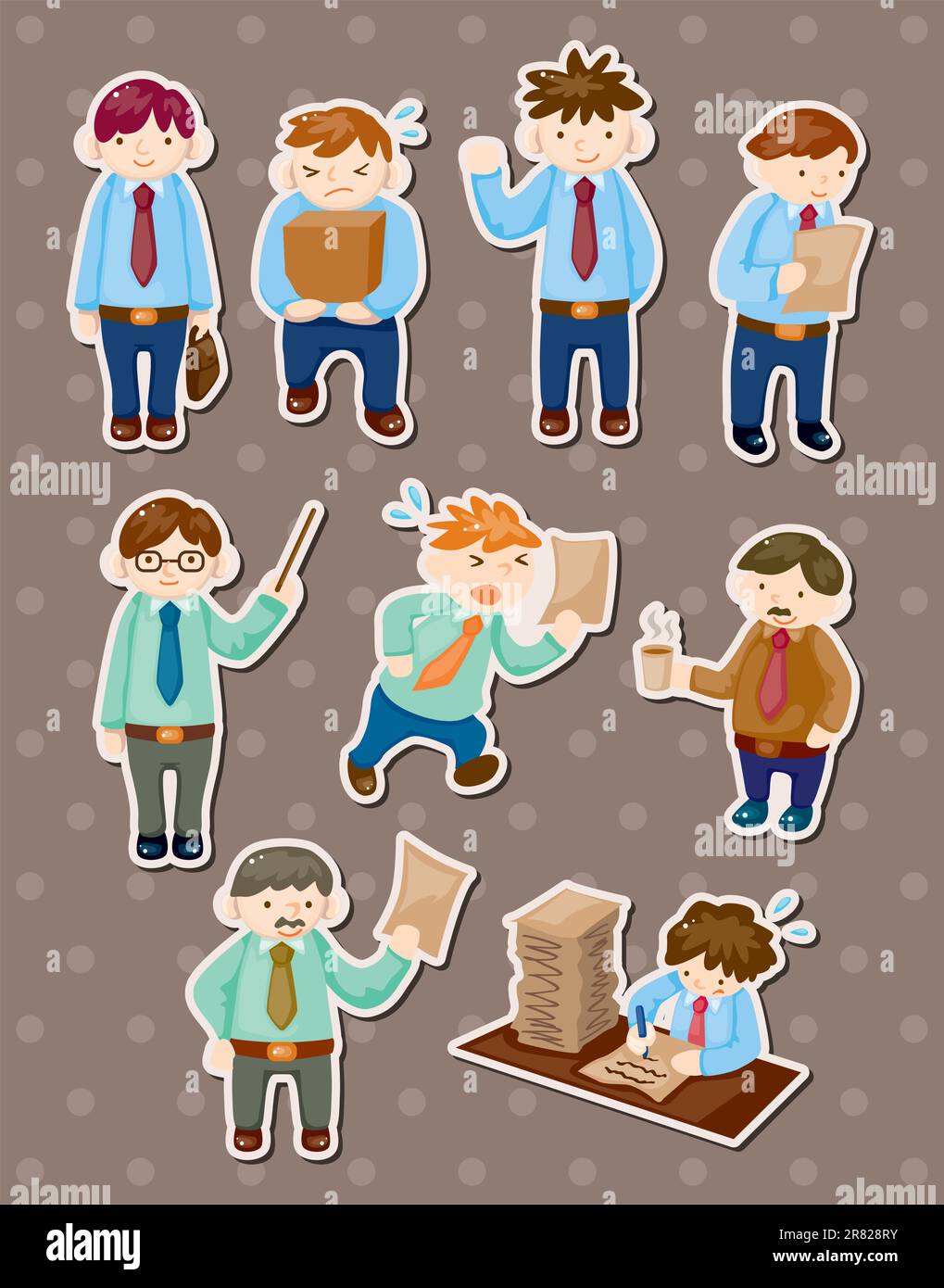 office man stickers Stock Vector Image & Art - Alamy