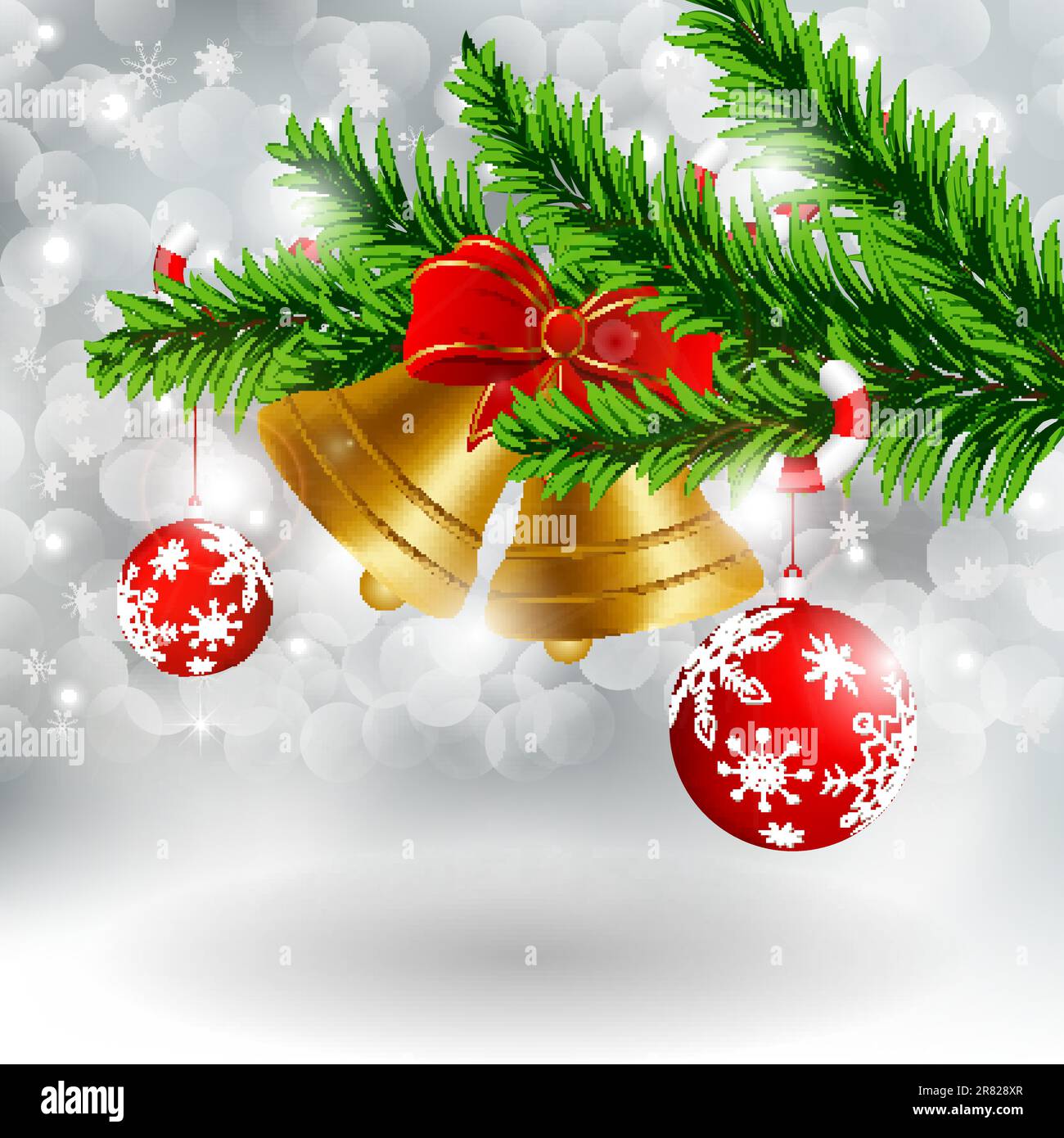 Realistic gold christmas candy Stock Vector Images - Alamy