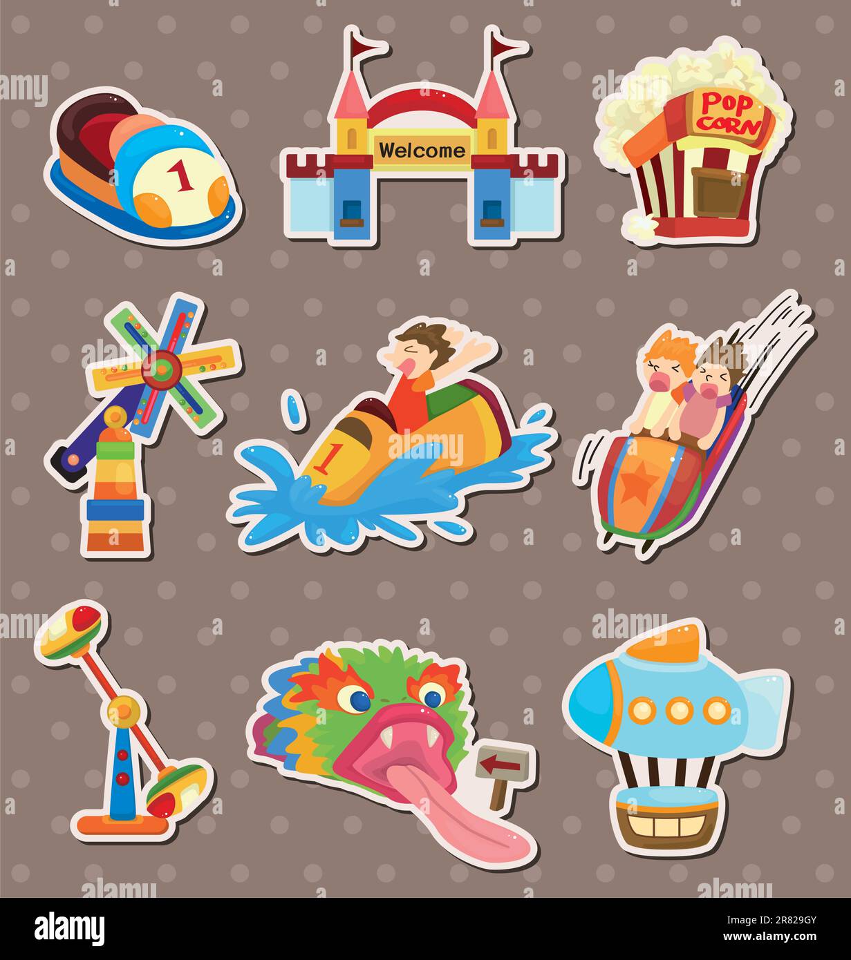 Playground ride Stock Vector Images - Alamy