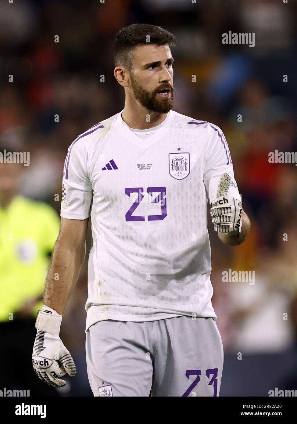 ROTTERDAM - Spain goalkeeper Unai Simon during the UEFA Nations League ...
