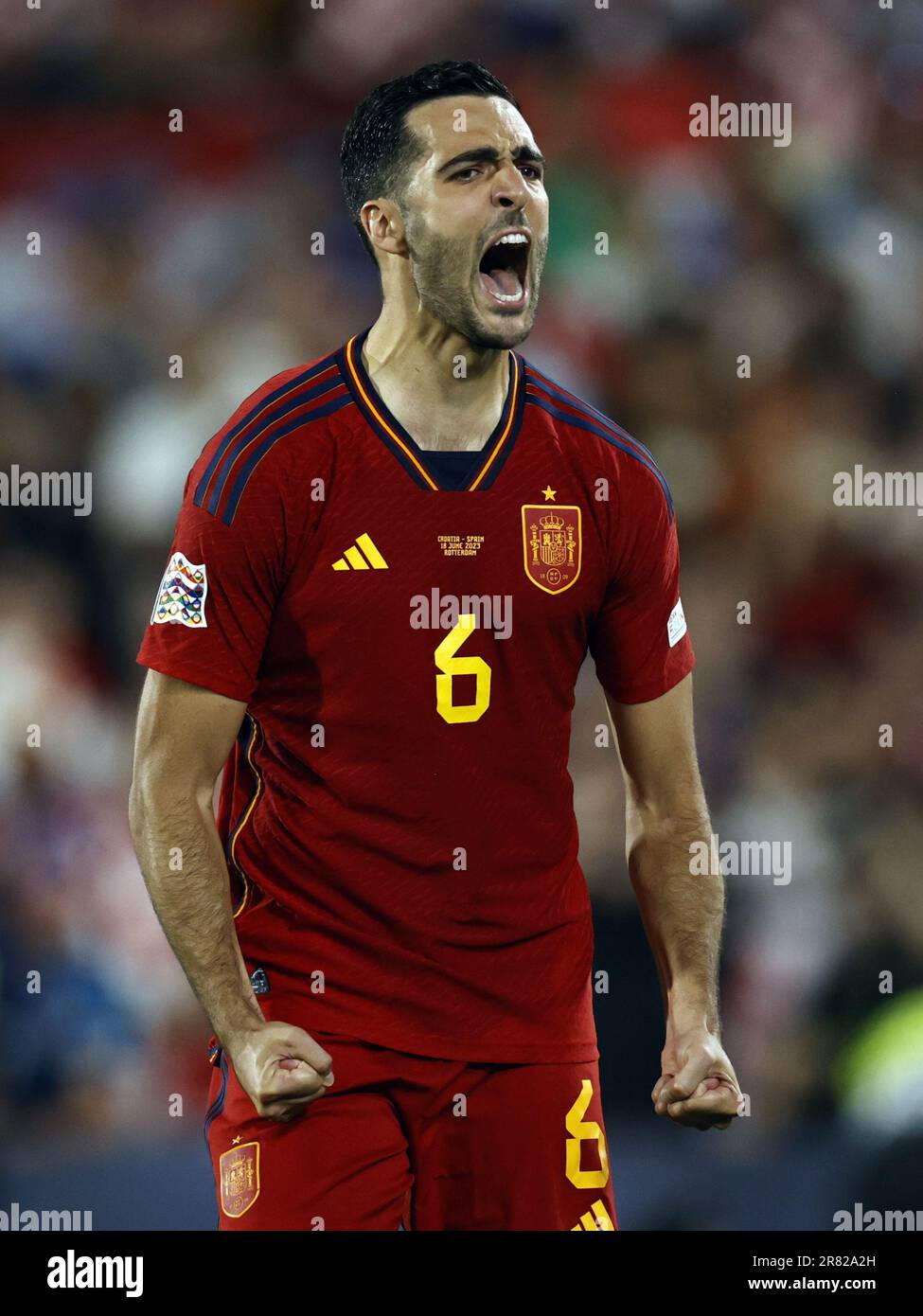 ROTTERDAM - Mikel Merino of Spain celebrates victory after the UEFA ...