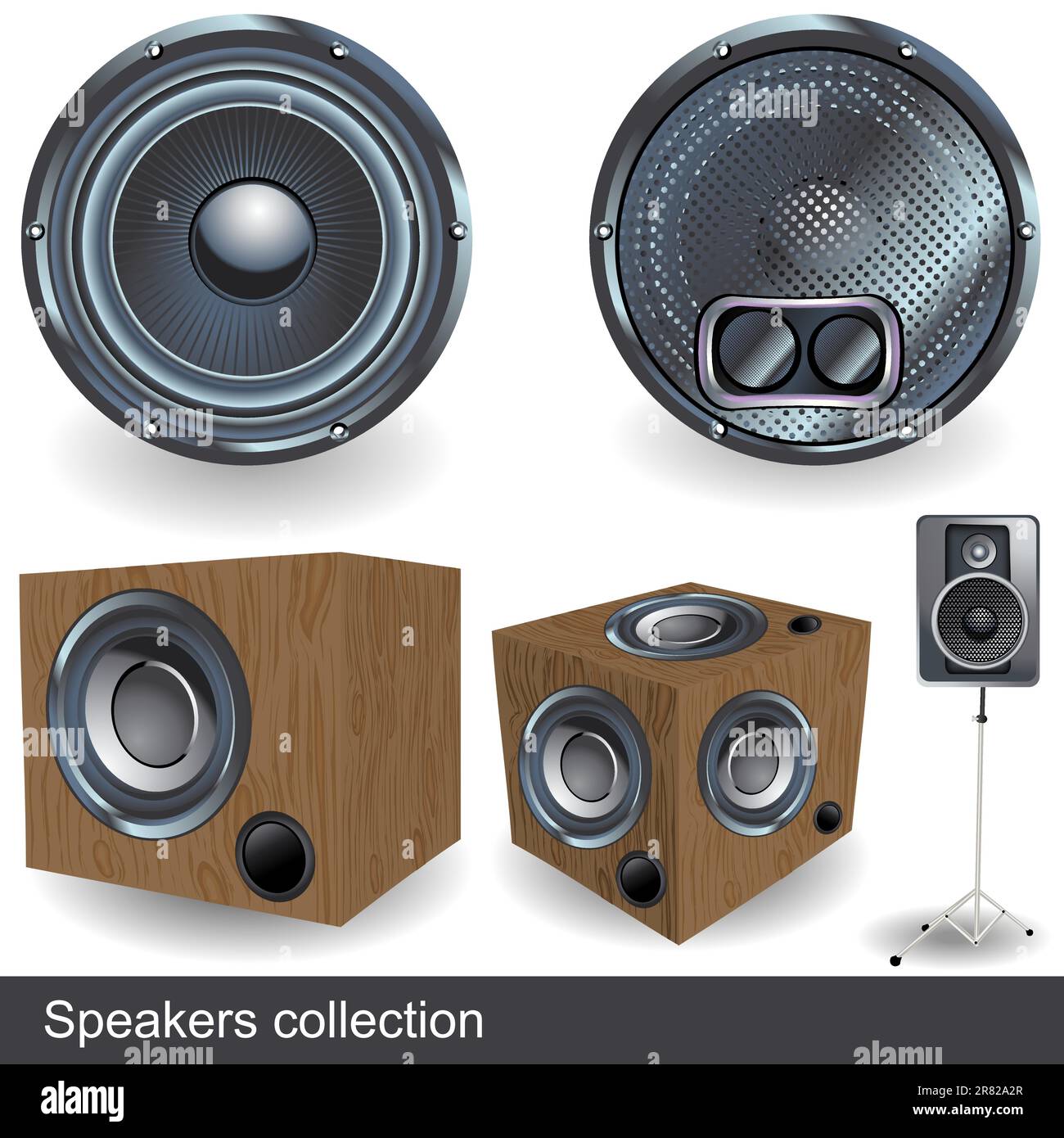 Speaker collection, vector illustration icons Stock Vector Image & Art ...
