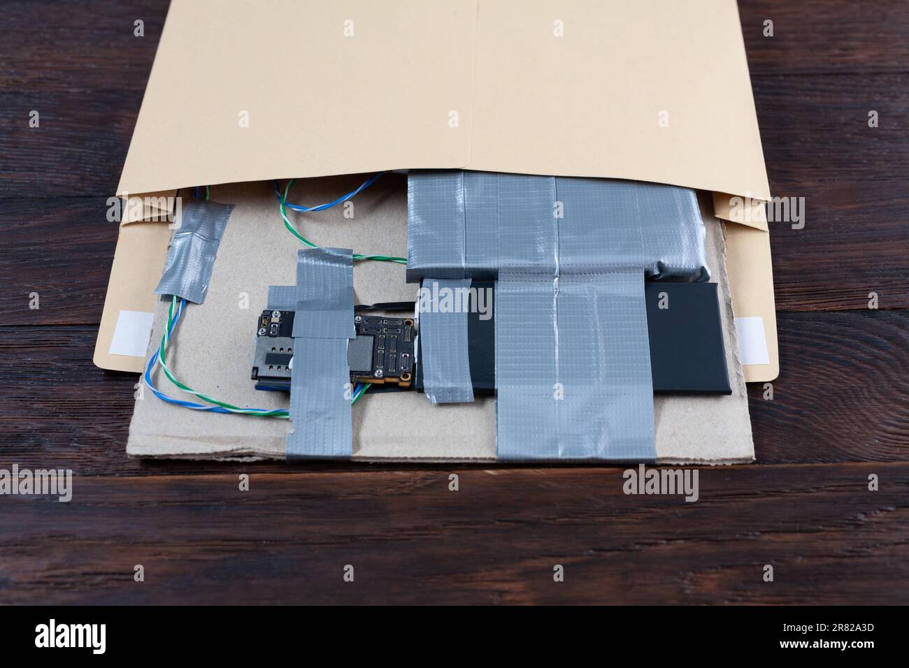 Hand made Improvised Explosive Device with plastic explosive C-4 and ...