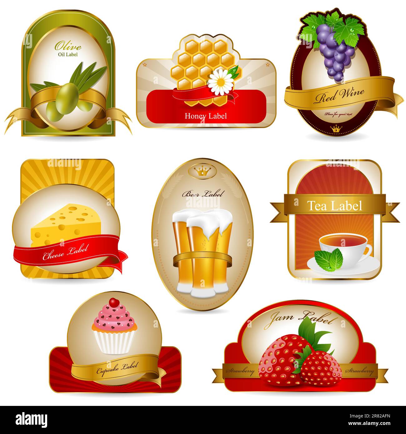 Vector label set Stock Vector Image & Art - Alamy