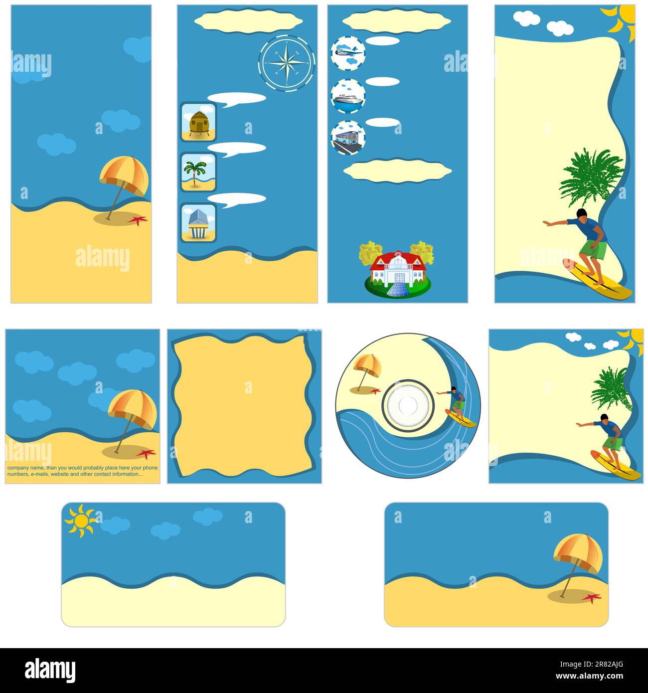 Travel stationary template - Travel stationary - brochure design, CD ...