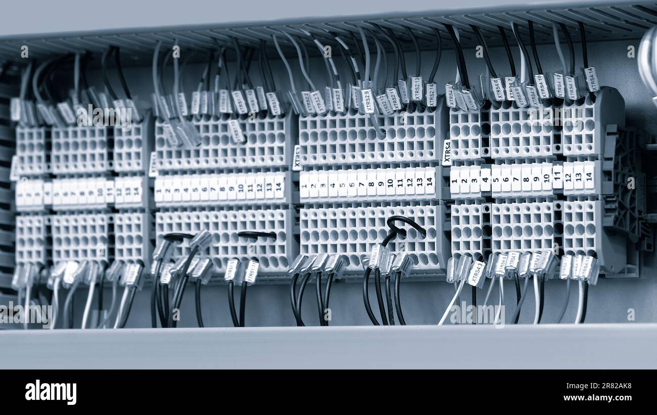 Box for wires of distribution of an electricity, PLC Control panel with ...