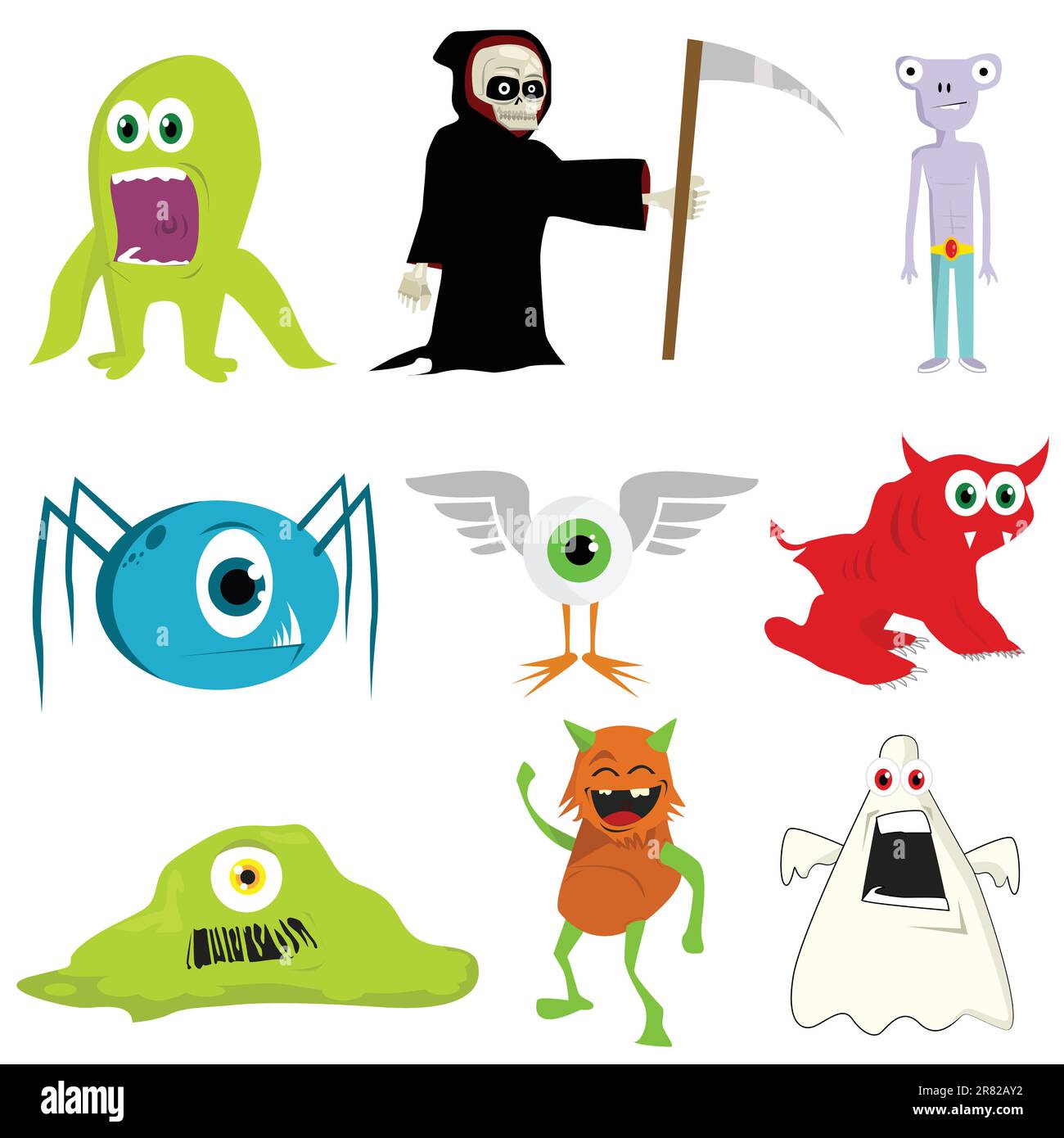 Illustration of monsters Stock Vector Image & Art - Alamy