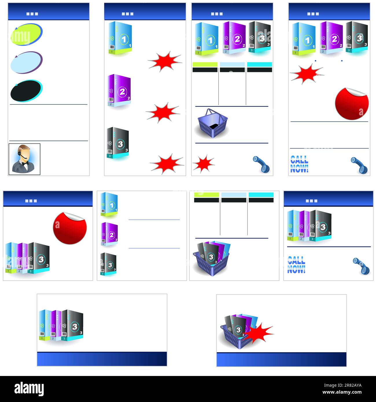 New product stationary template - brochure design, CD cover design and ...