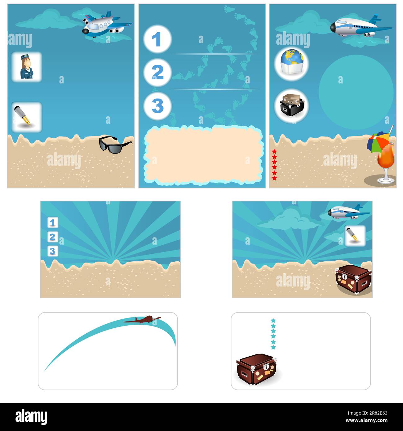 Travel agency stationary template 2 - brochure design, flyer design and ...