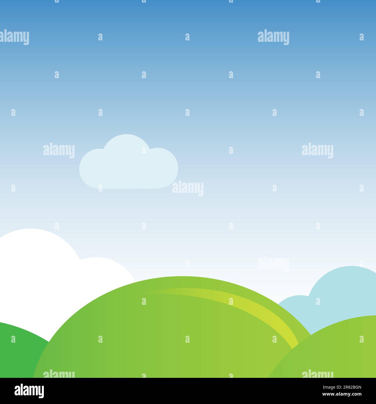 Blue sky horizon hills Stock Vector Images - Alamy