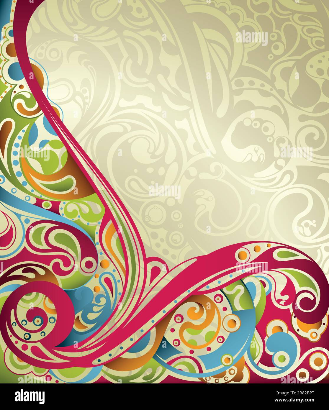 Illustration of abstract curve background Stock Vector Image & Art - Alamy