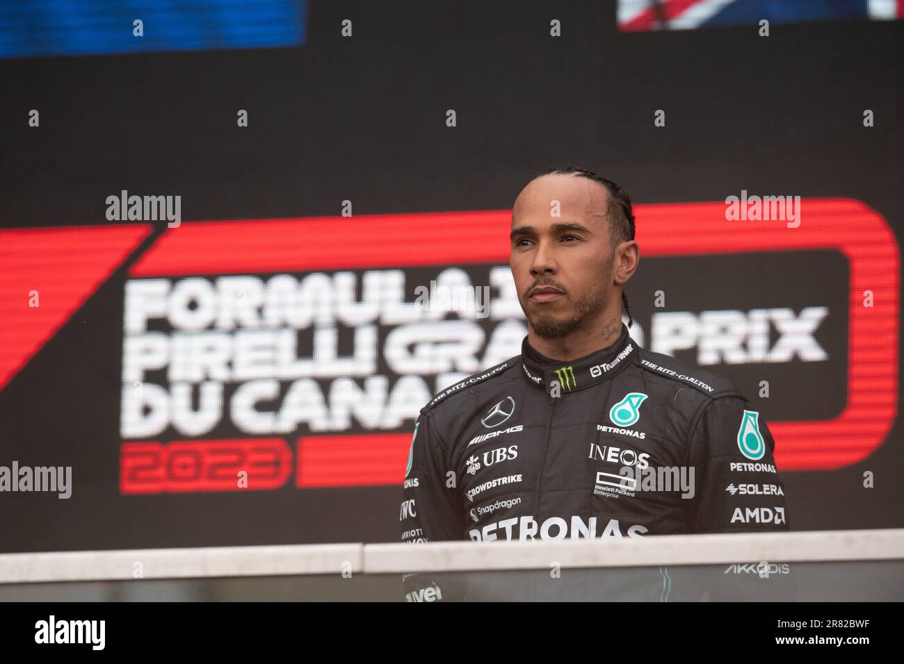 Montreal, Canada. 18th June, 2023. Lewis Hamilton (GBR) Mercedes AMG F1 ...