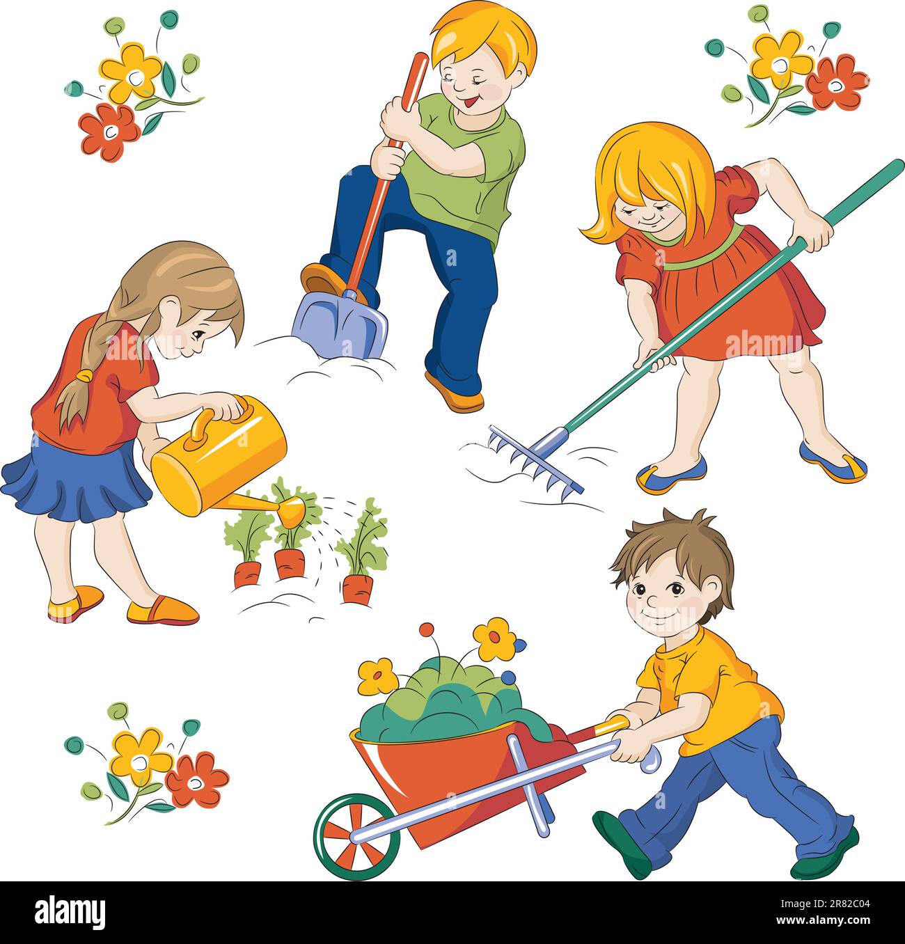 Root children Stock Vector Images - Alamy