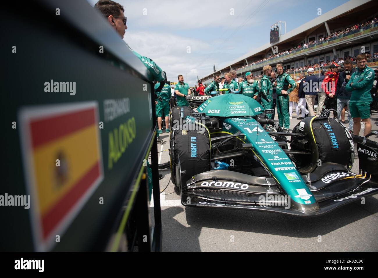 Montreal, Canada. 18th June, 2023. Aston Martin F1 Team AMR23 of ...