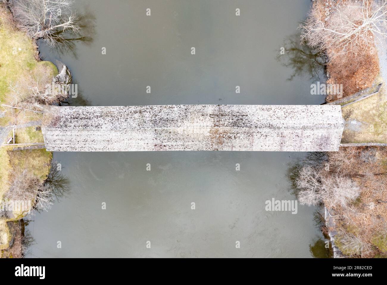 Perrine's Bridge is the second oldest covered bridge in the State of ...