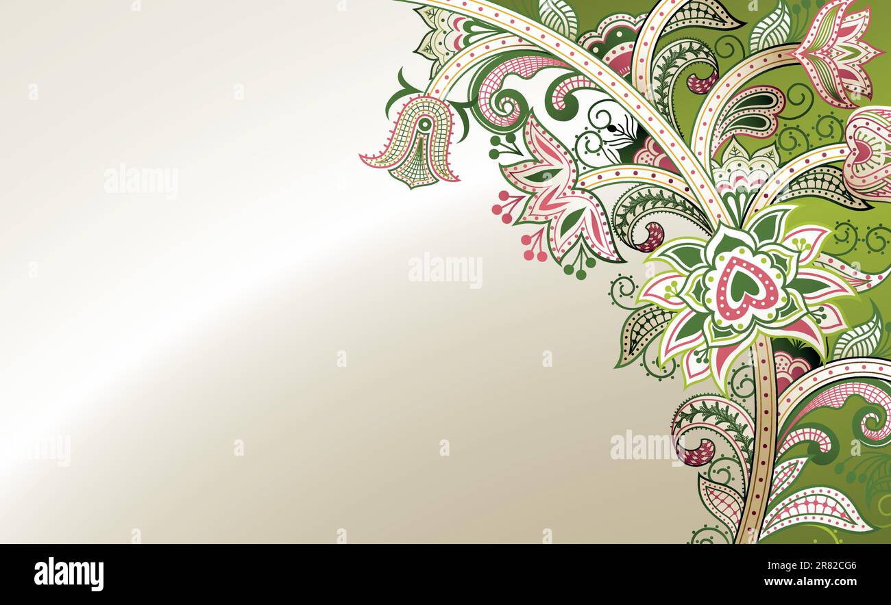 Illustration of abstract floral background Stock Vector Image & Art - Alamy
