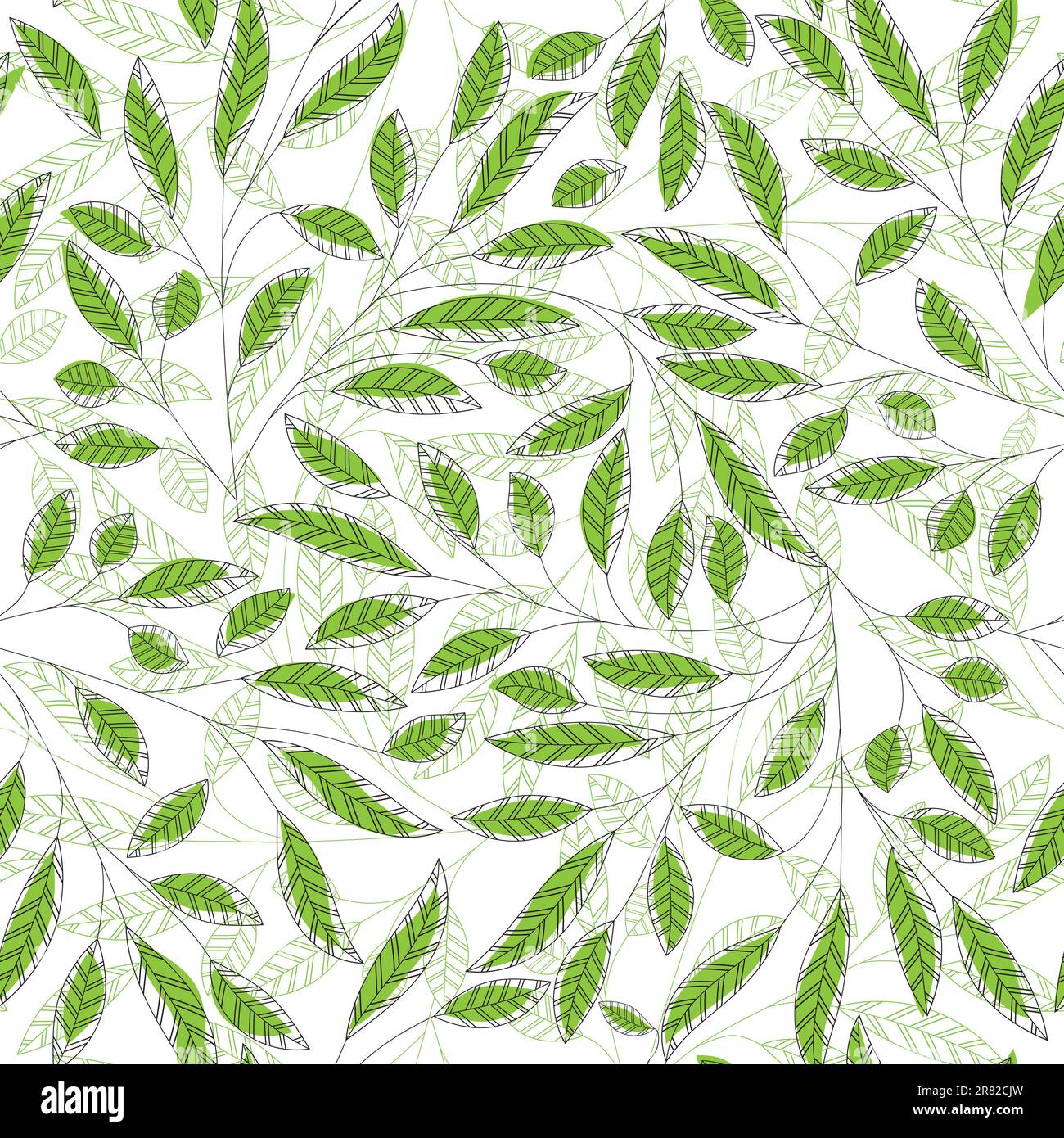 Leaf floral abstract seamless vector background. Art pattern. Fabric ...