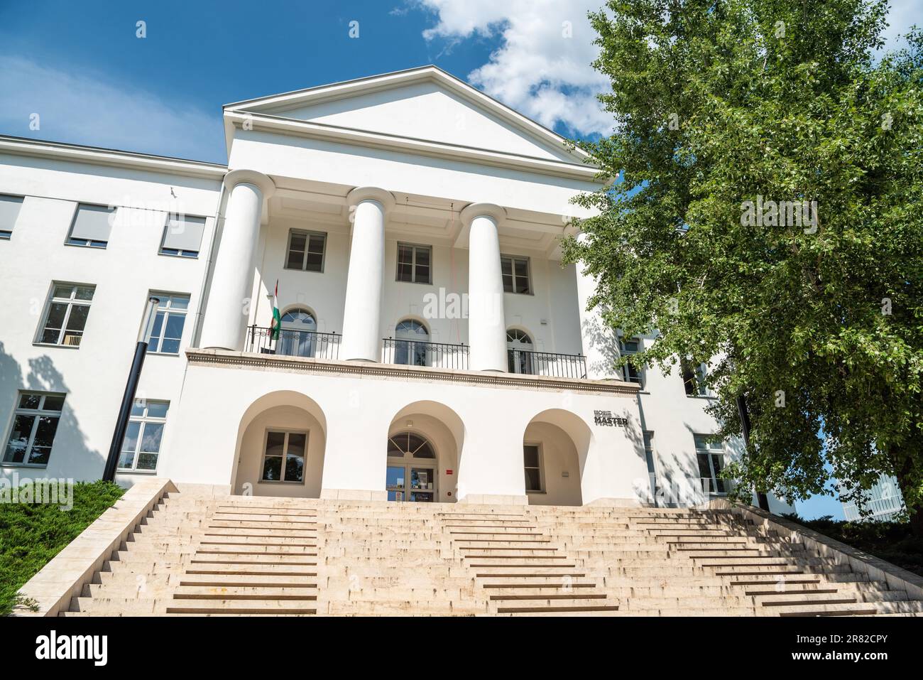 Budapest, Hungary – May 21, 2023. Master building of Moholy-Nagy ...
