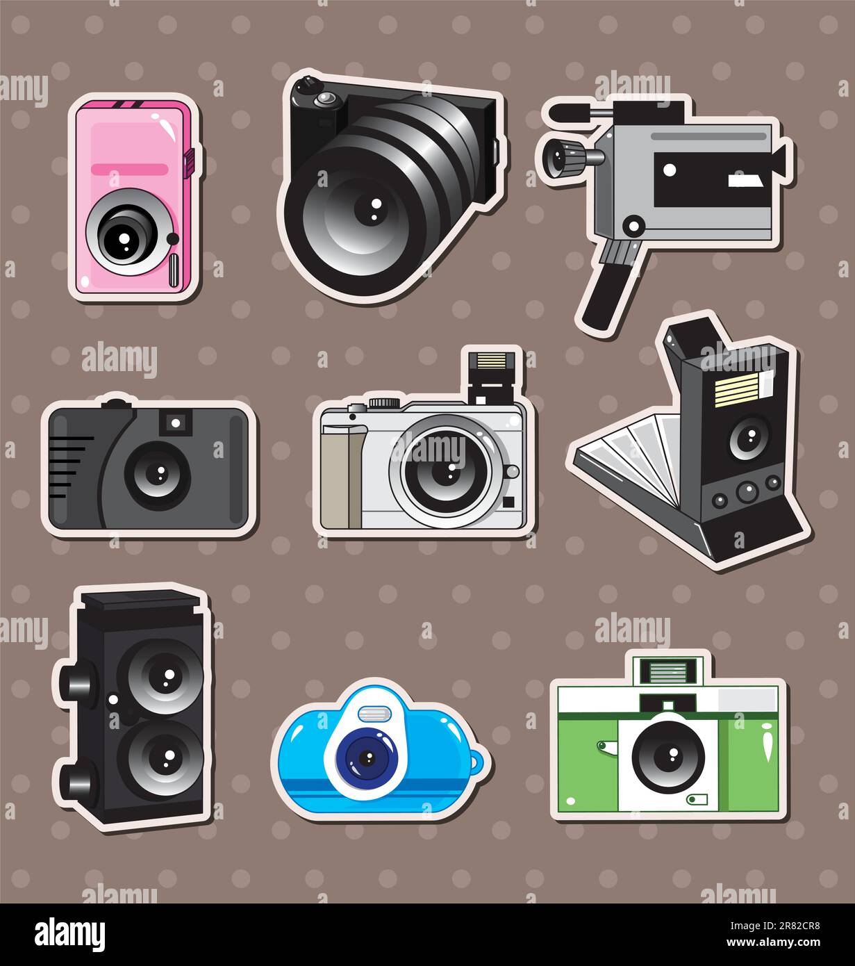 Analog camera sticker hi-res stock photography and images - Alamy