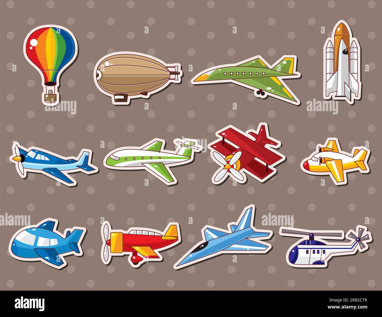 Collage of stickers Stock Vector Images - Alamy