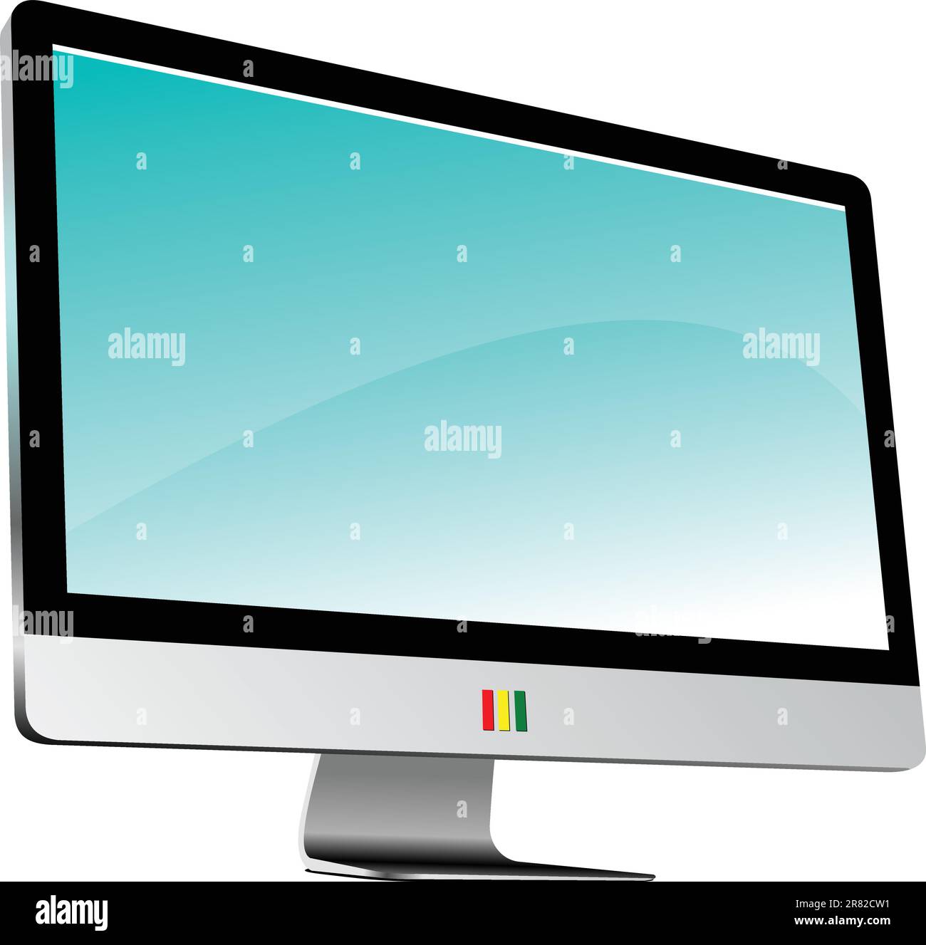 Flat computer monitor. Display. Vector illustration Stock Vector Image & Art - Alamy