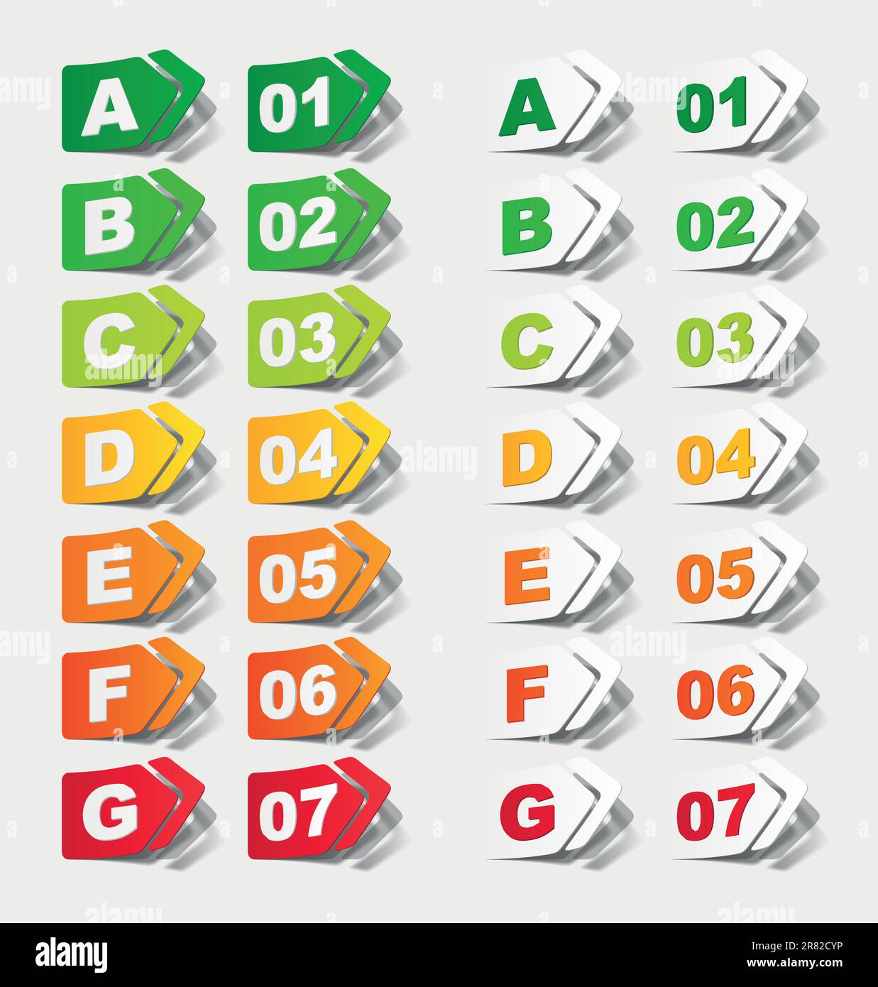 energy classification in the form of a sticker Stock Vector Image & Art ...