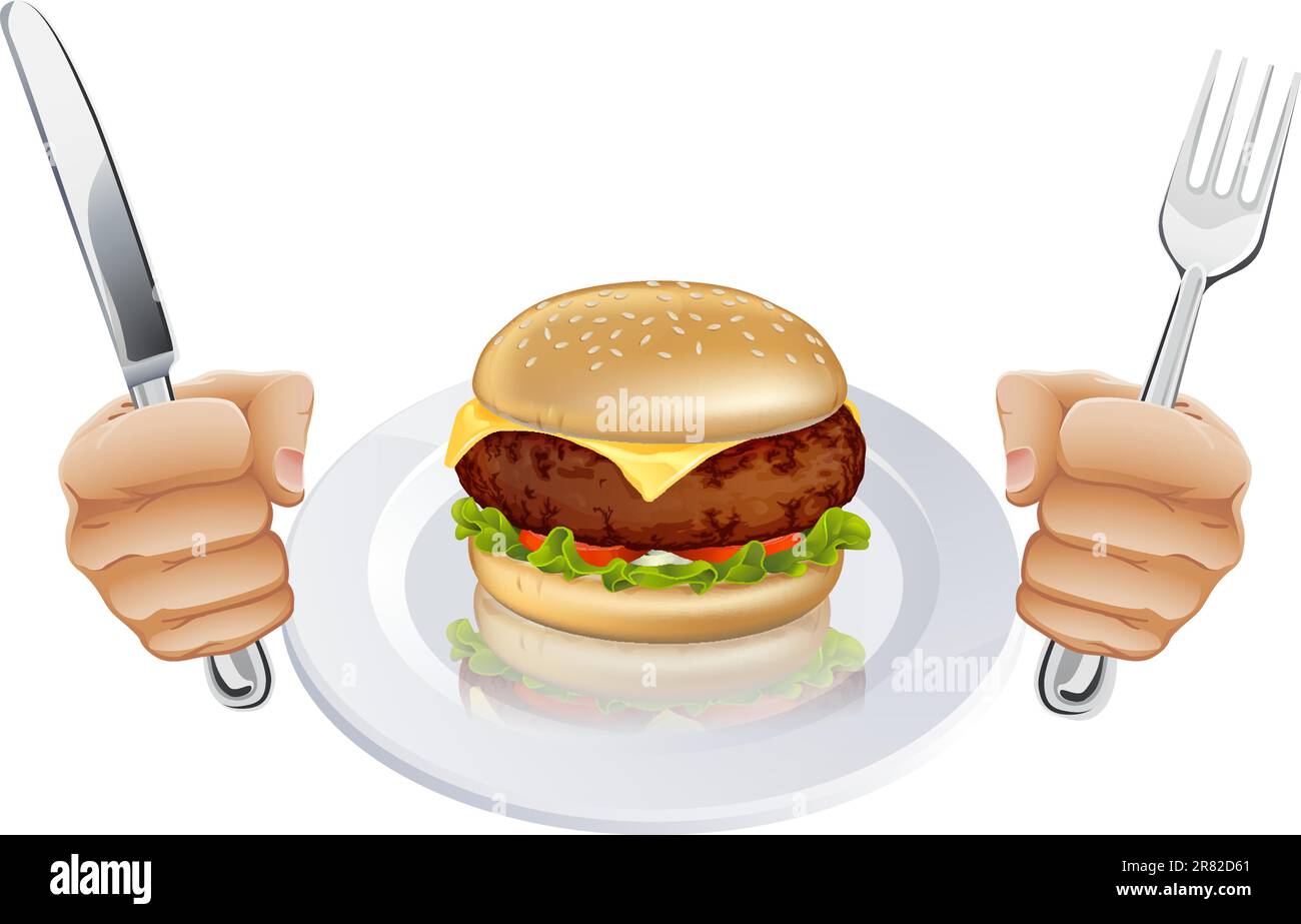 Sandwich fork knife on Stock Vector Images - Alamy