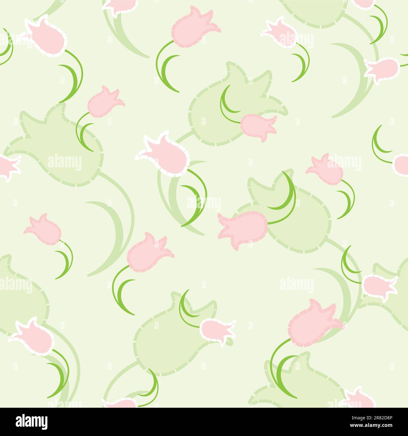 Illustration of a seamless texture with pink flowers Stock Vector Image ...