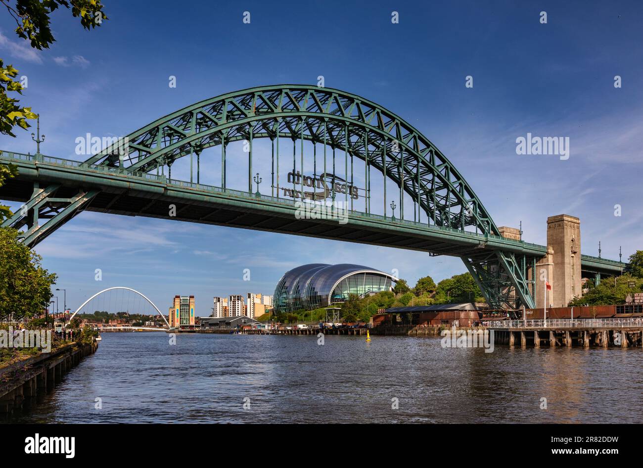 The bridges over the River Tyne in North East England, linking ...