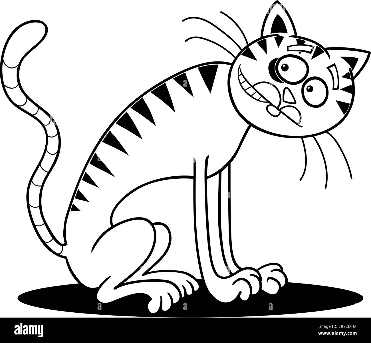 Cat Black And White Clip Art