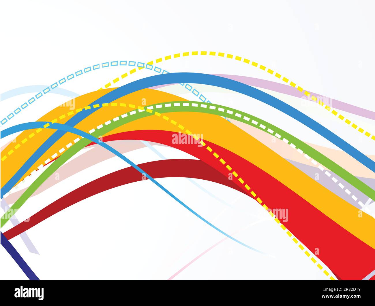 Abstract Colorful Wave Background Vector Illustration Stock Vector