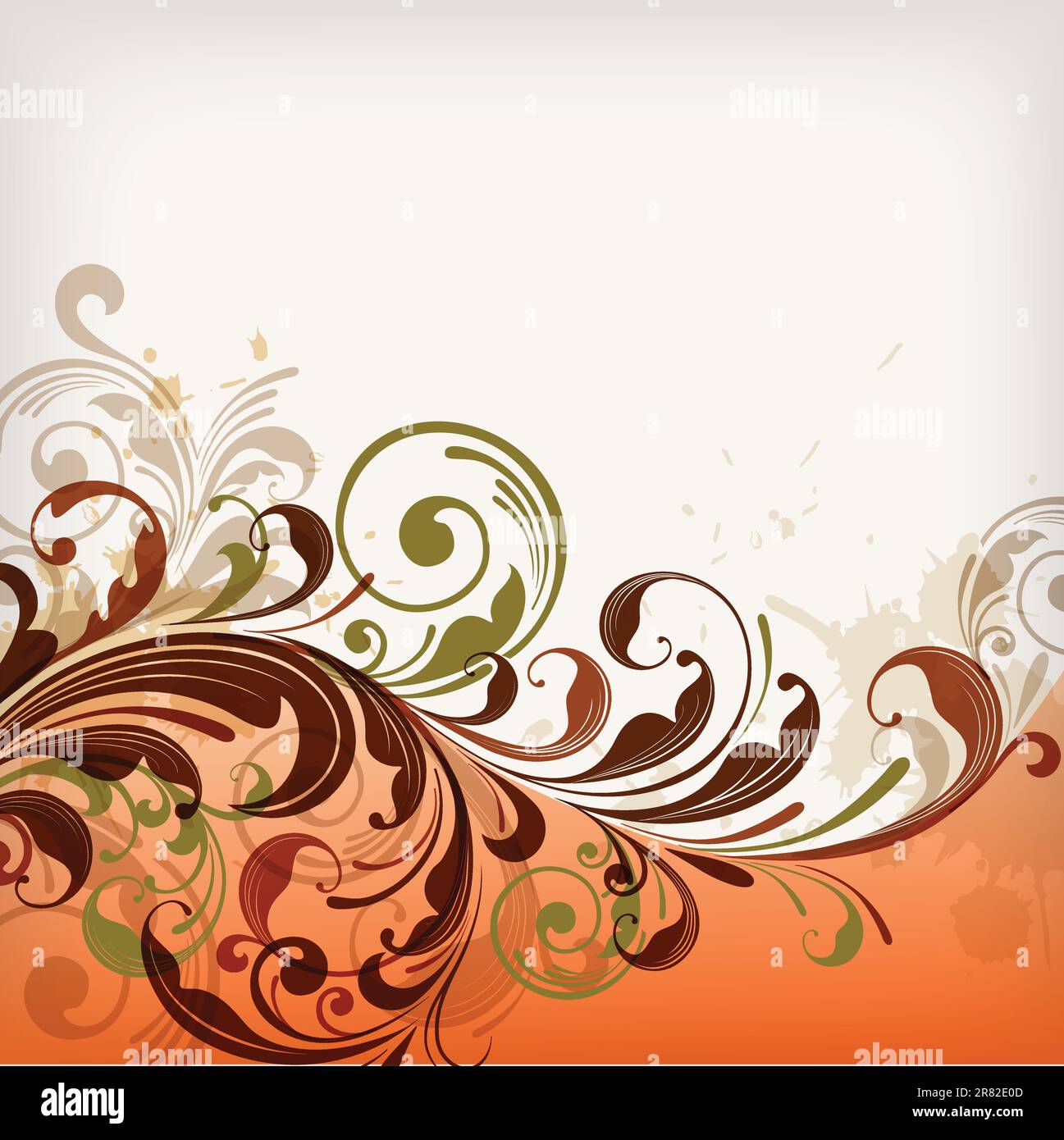 illustration drawing of floral background Stock Vector Image & Art - Alamy