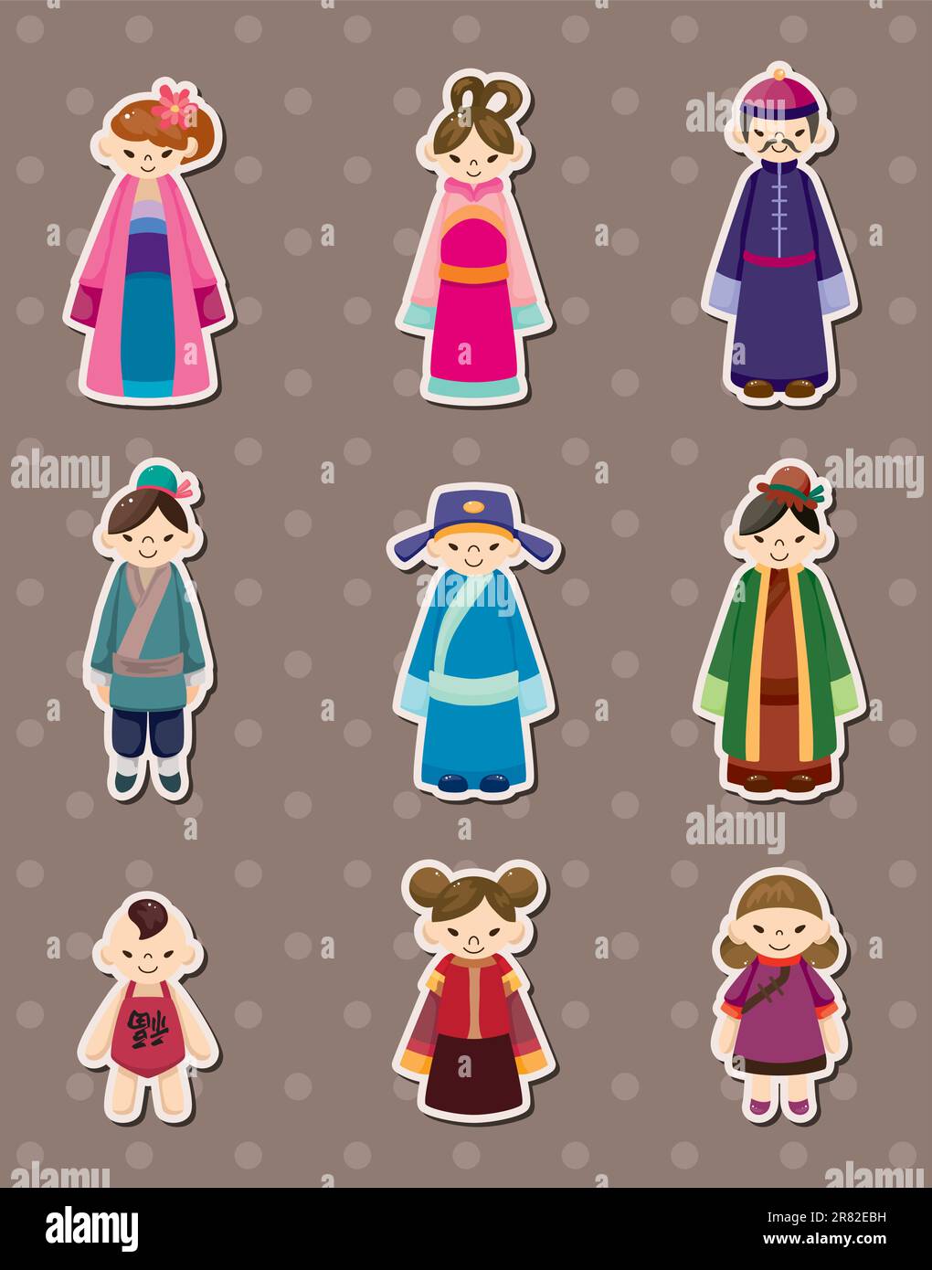 Chinese robe Stock Vector Images - Alamy