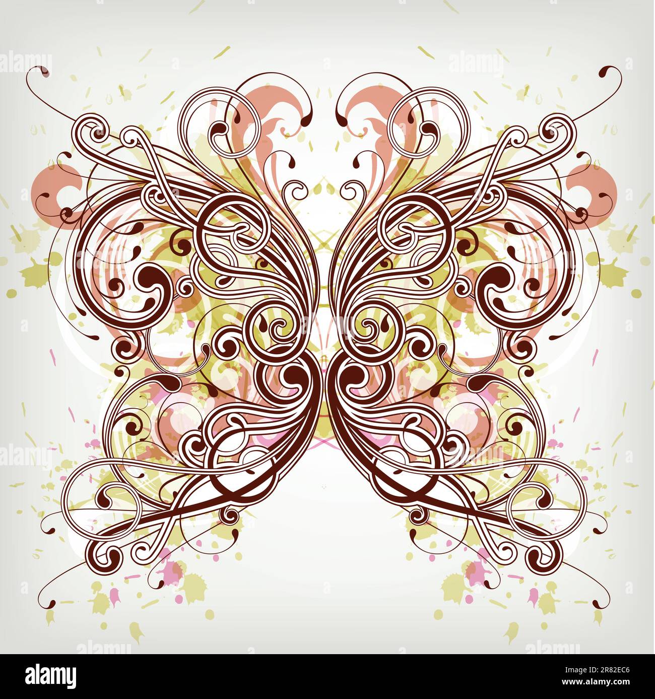 illustration drawing of abstract butterfly Stock Vector Image & Art - Alamy