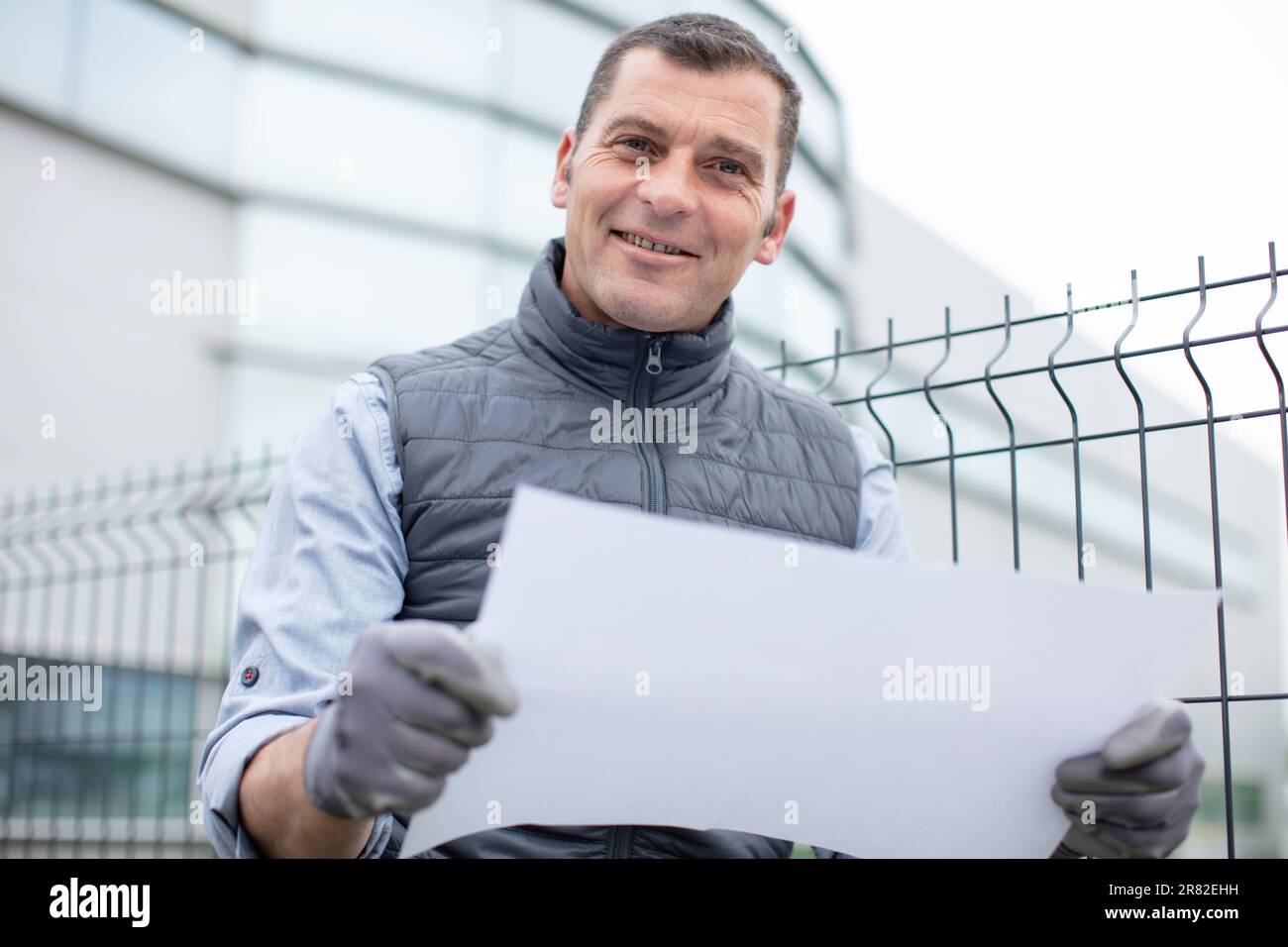 construction worker planning constructor developer concept Stock Photo ...