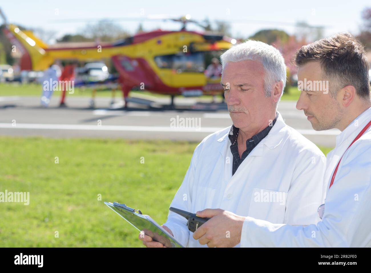 healthcare emergency team planning a rescue Stock Photo - Alamy