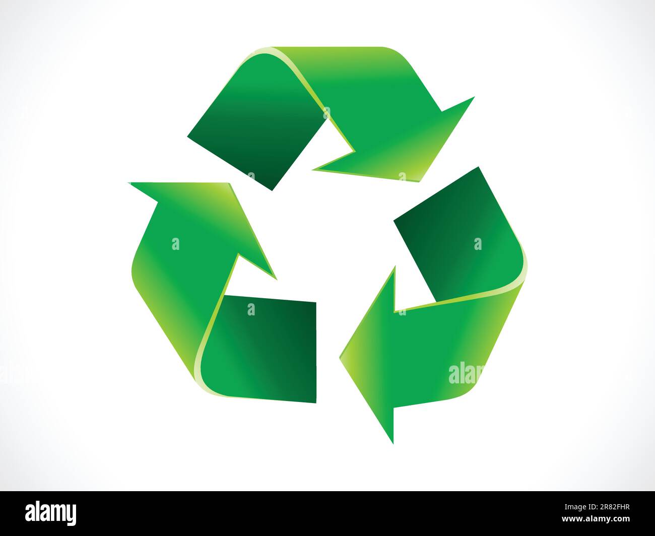 abstract shiny eco recycle icon vector illustration Stock Vector Image ...