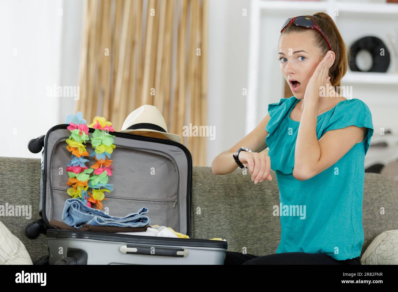 Suitcase packing mess hi-res stock photography and images - Alamy