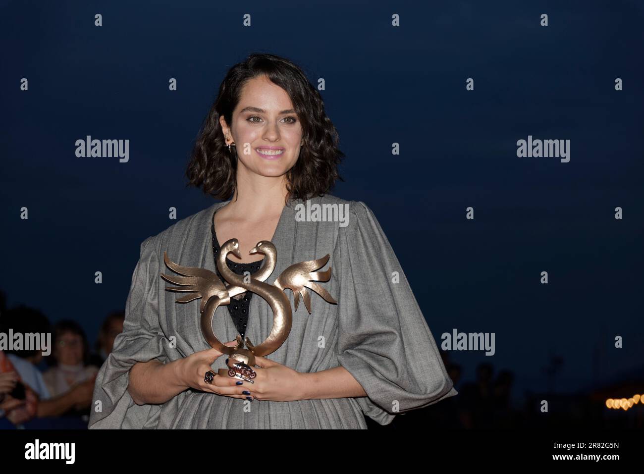Cabourg, France. 17th June, 2023. Noémie Merlant winner of the Best ...
