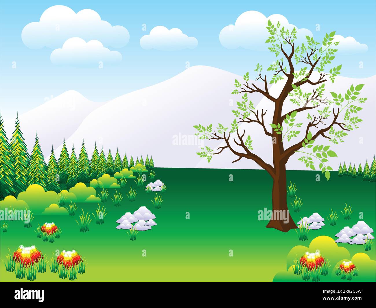 abstract nature background template vector illustration Stock Vector ...