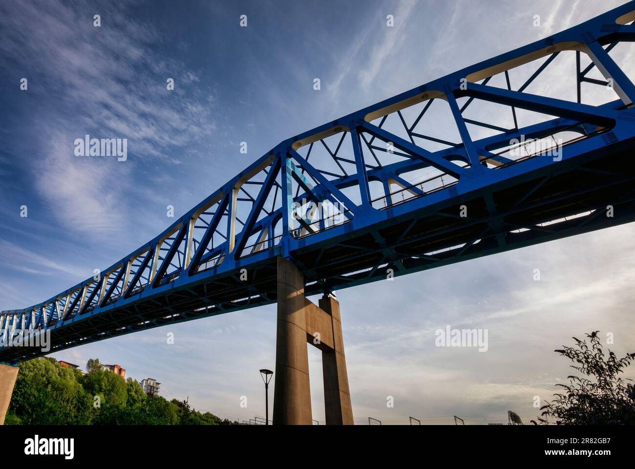 The Queen Elizabeth II Bridge, it carries the Tyne and Wear Metro ...