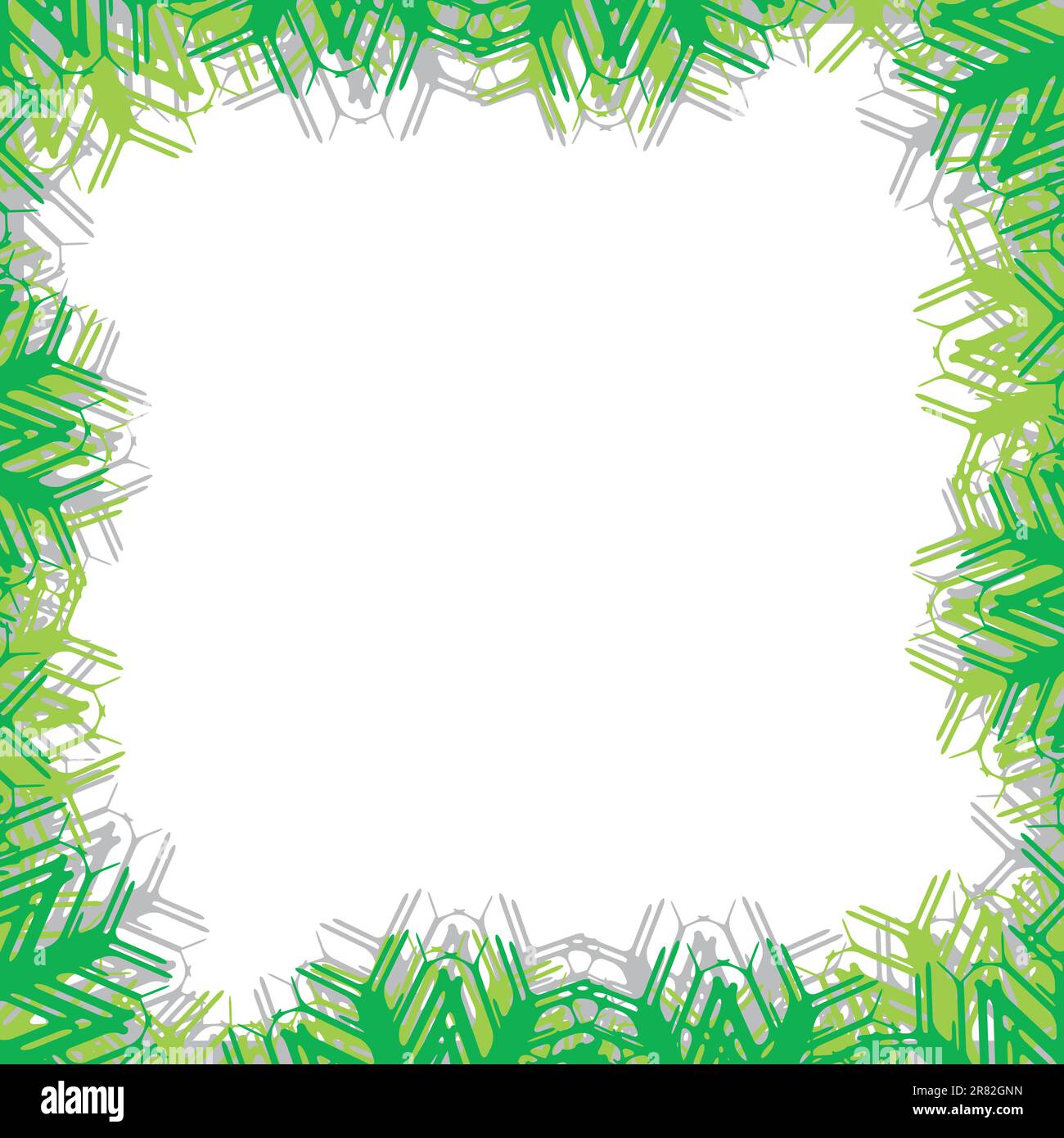 green frame vector with copy space, abstract art illustration Stock ...