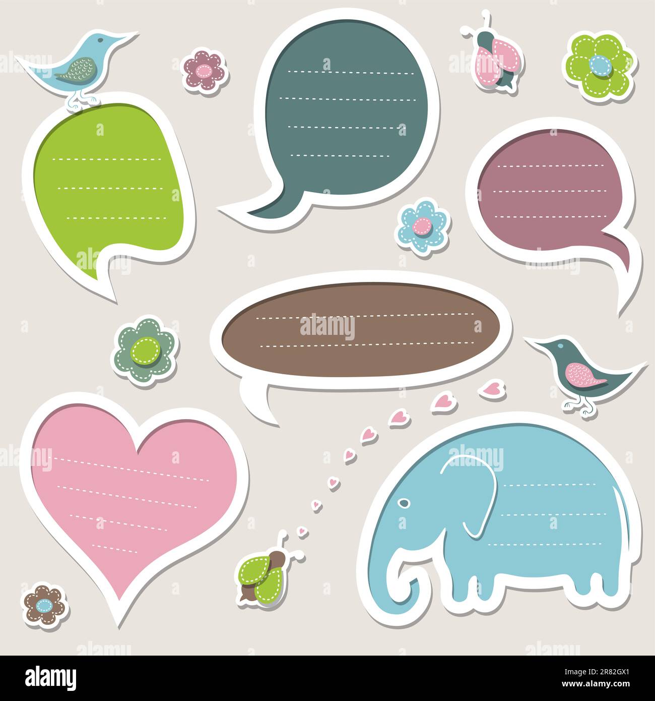 Set of text frames. Vector design elements Stock Vector Image & Art - Alamy