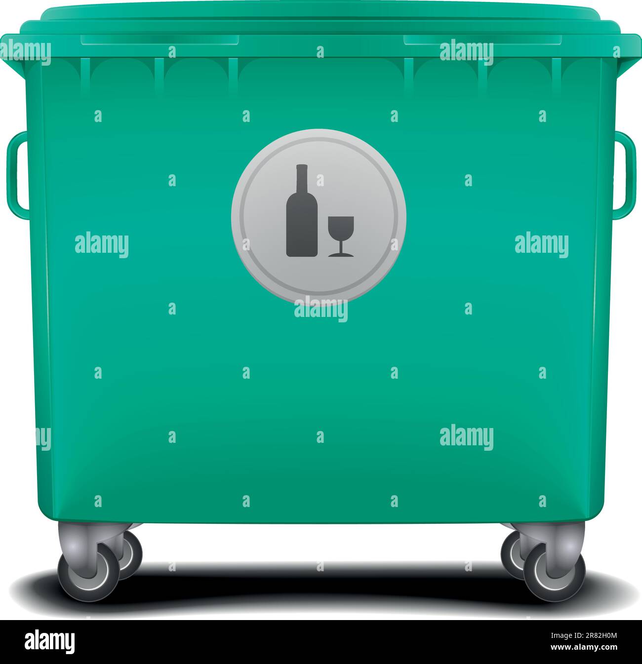Glass recycling project Stock Vector Images - Alamy