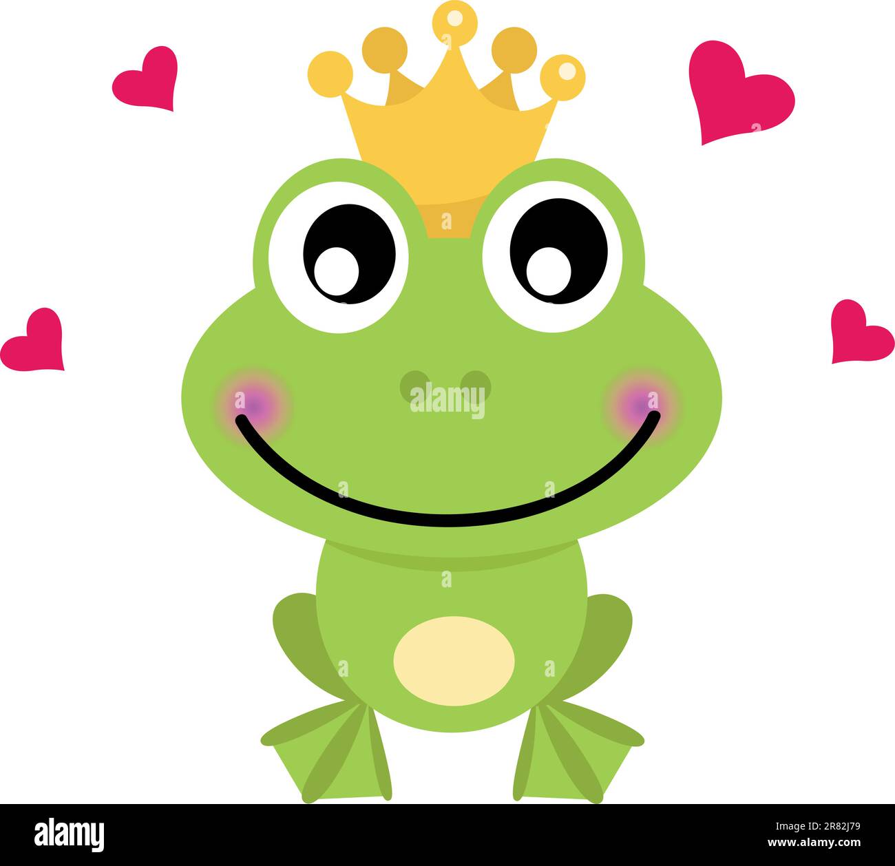 Frog prince. Vector cartoon illustration Stock Vector Image & Art - Alamy